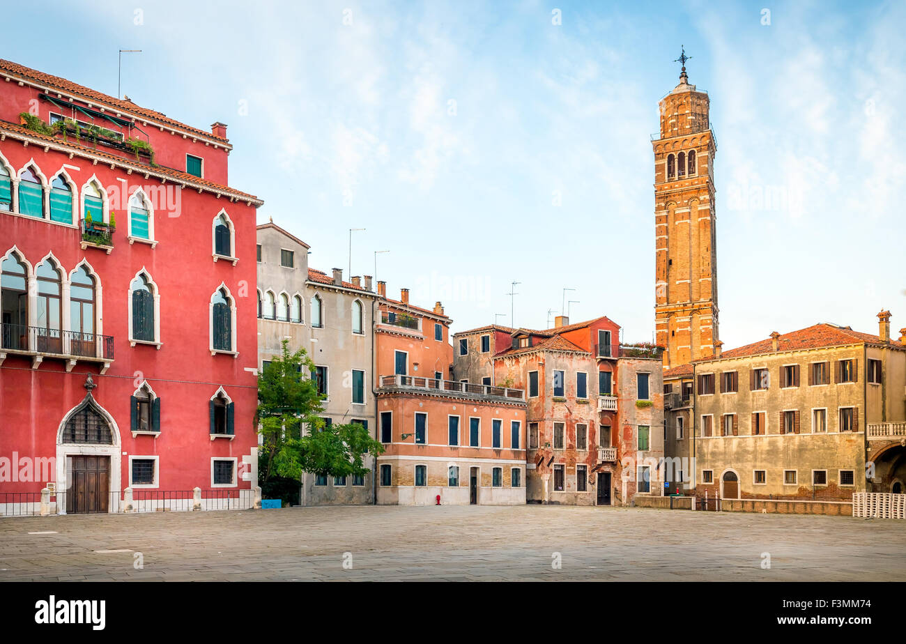 Antique buildings in the morning in Venice, Italy Stock Photo - Alamy