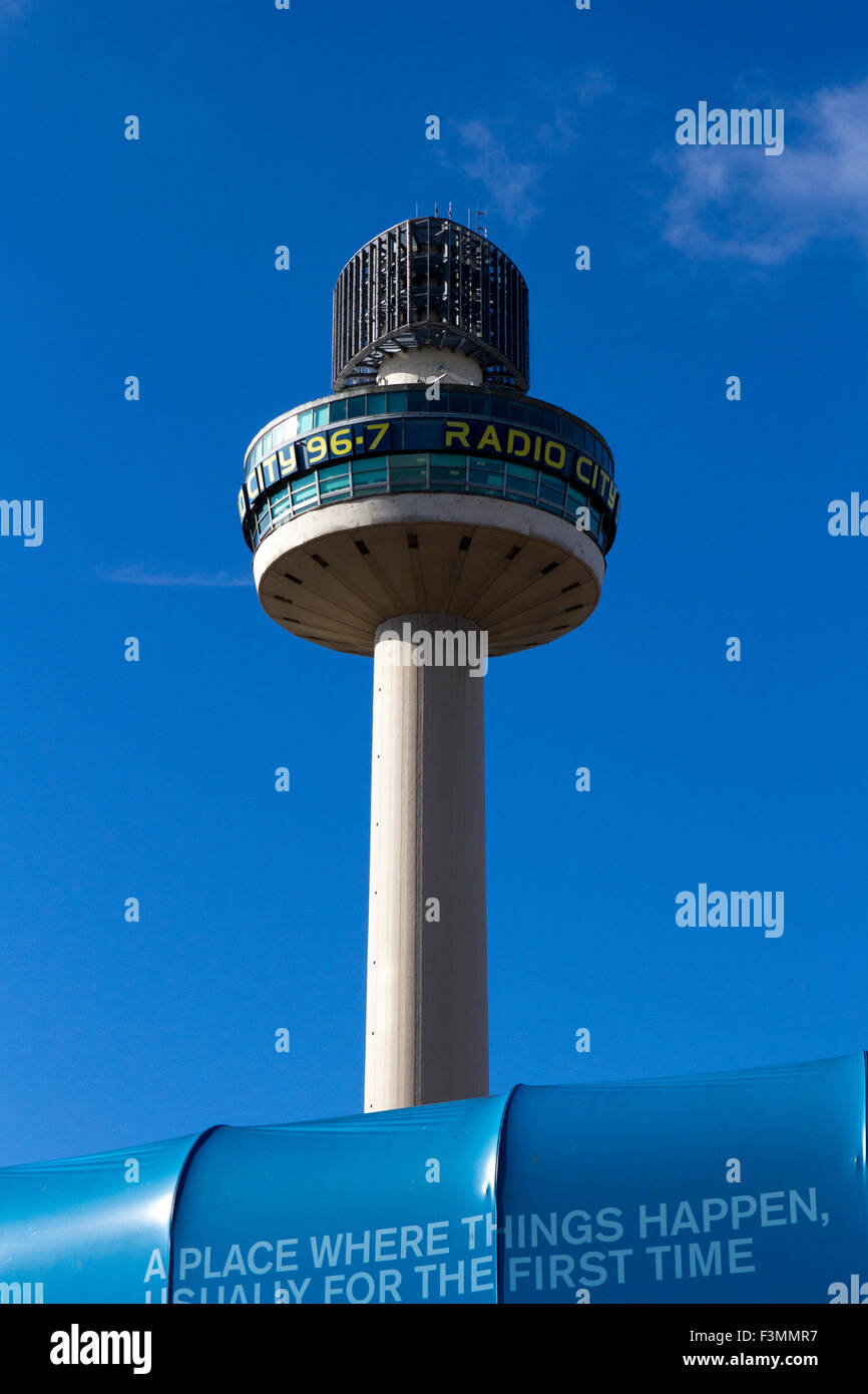 St. John's Beacon (Radio City Tower) in Liverpool, England. St. John's ...