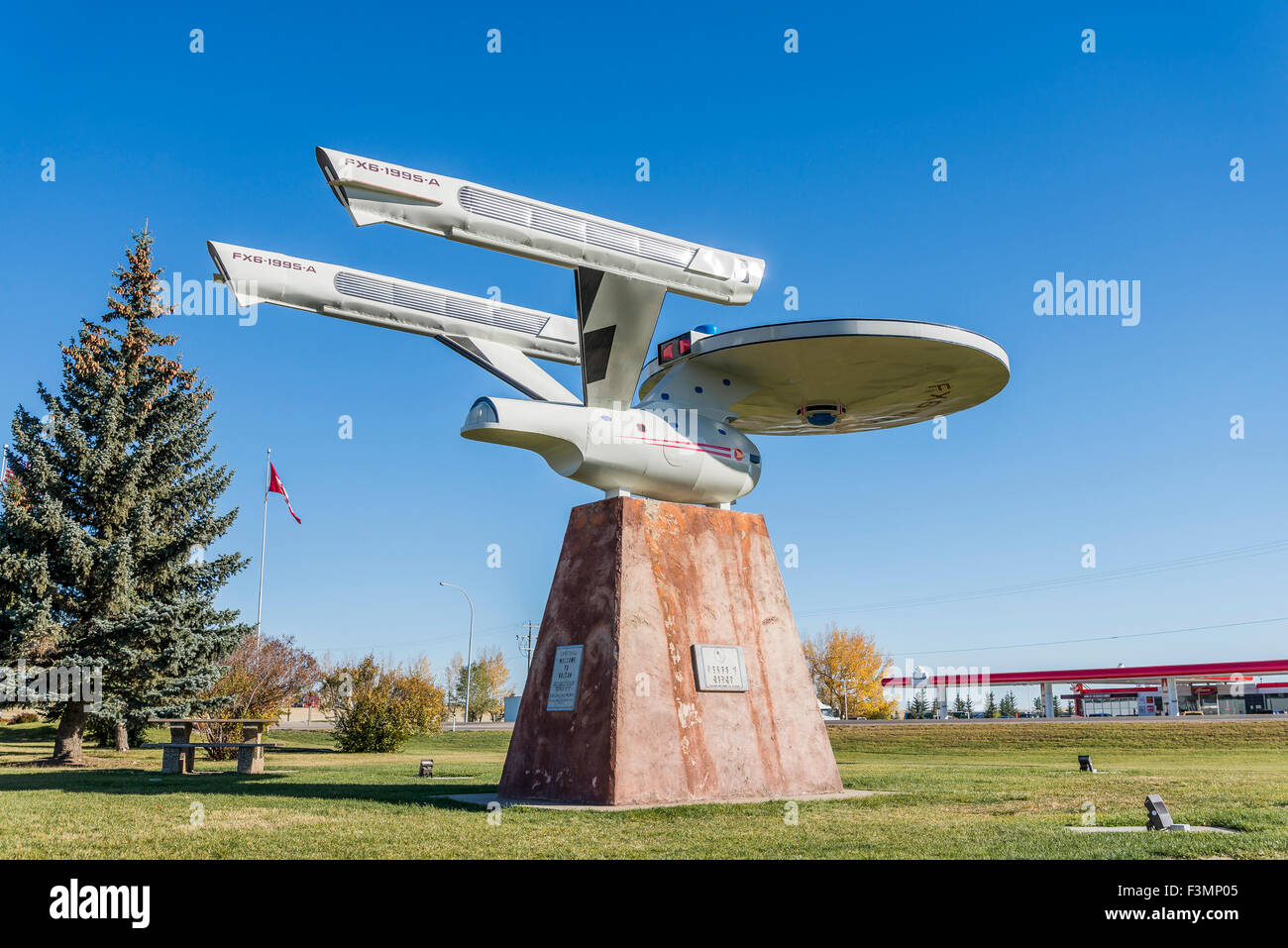 The Starship Enterprise, Vulcan, Alberta Canada Stock Photo - Alamy
