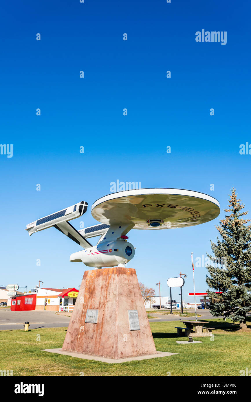 The Starship Enterprise, Vulcan, Alberta Canada Stock Photo - Alamy