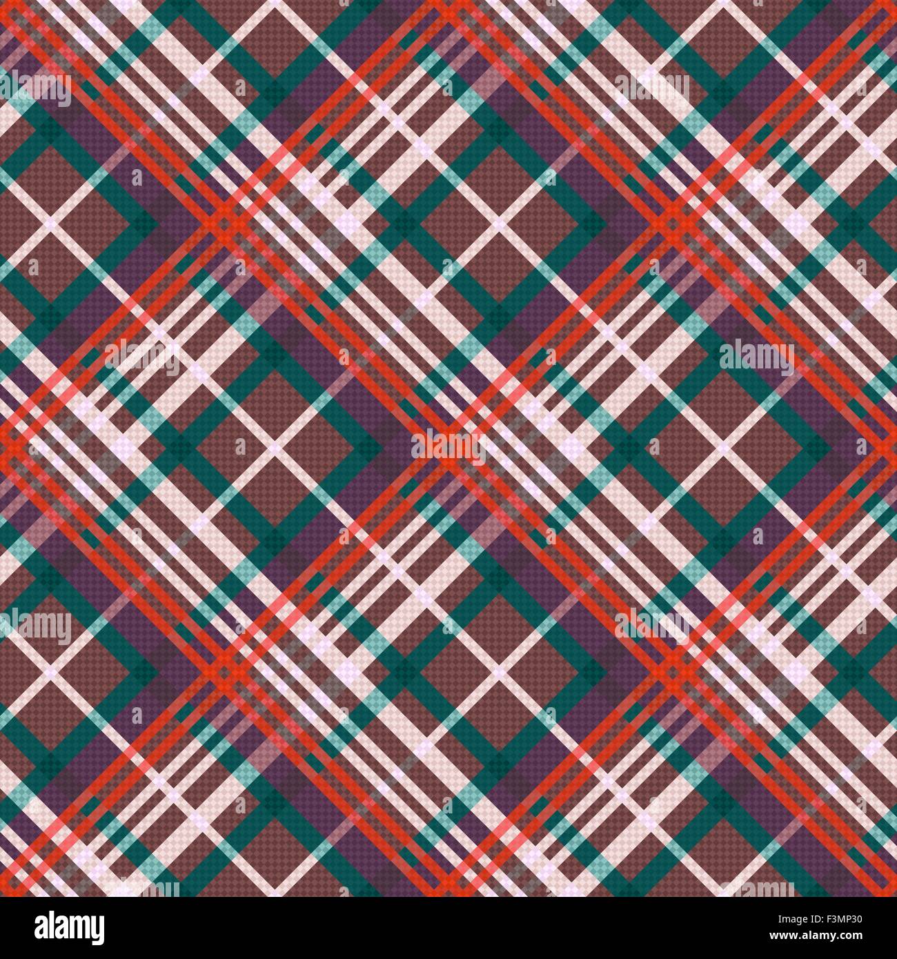 Diagonal position of rectangular seamless vector pattern as a tartan ...