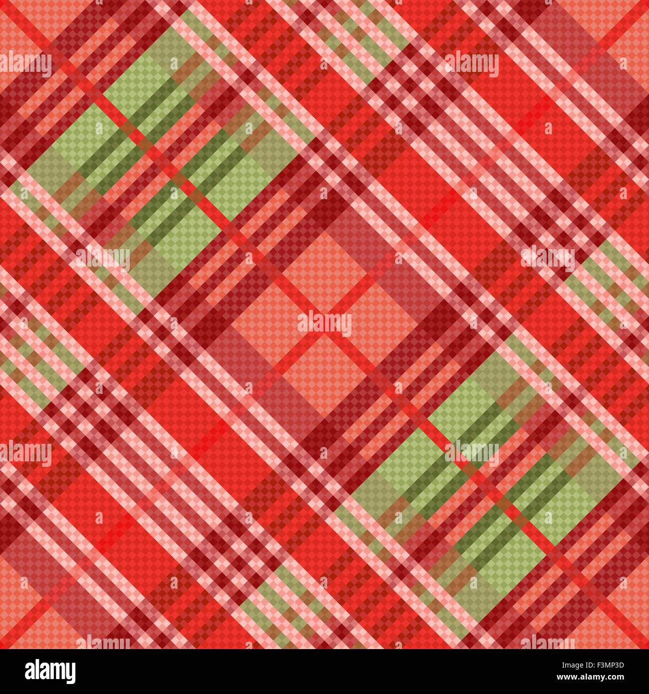 Diagonal position of rectangular seamless vector pattern as a tartan ...