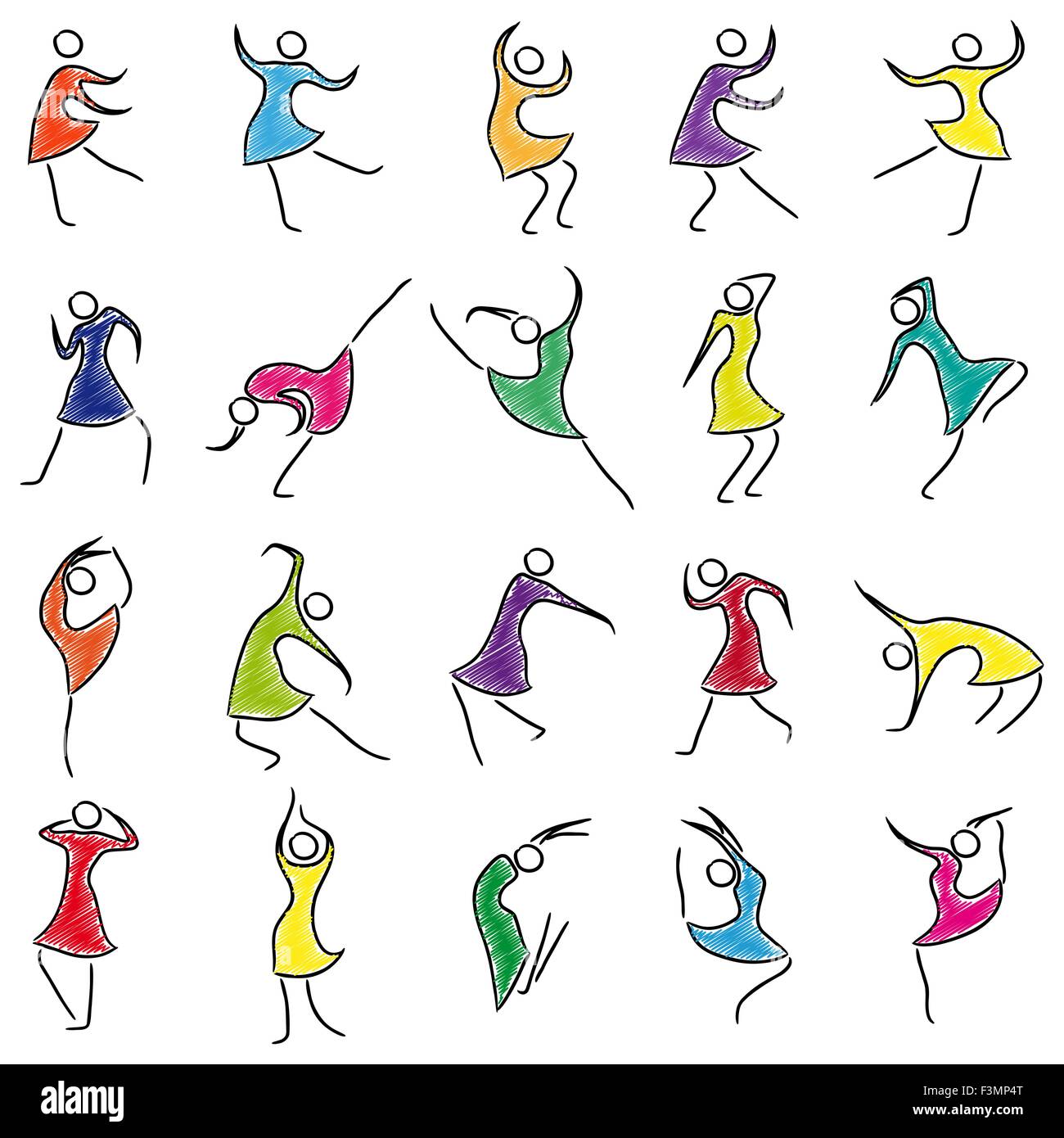Dancer cartoon hi-res stock photography and images - Alamy