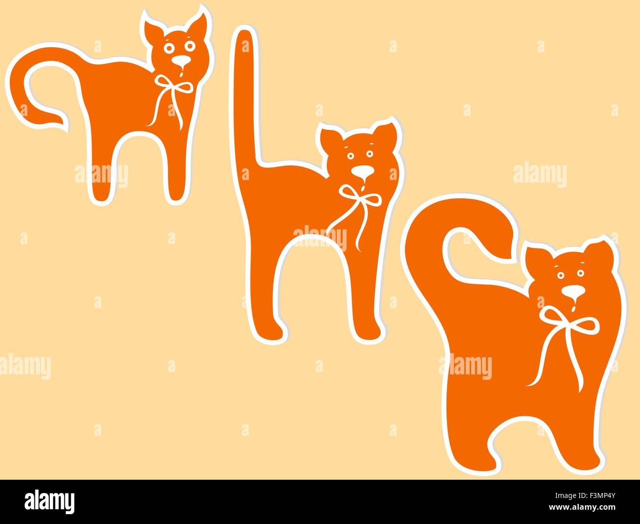 Stages of cat maturing, cartoon vector illustration Stock Vector Image ...