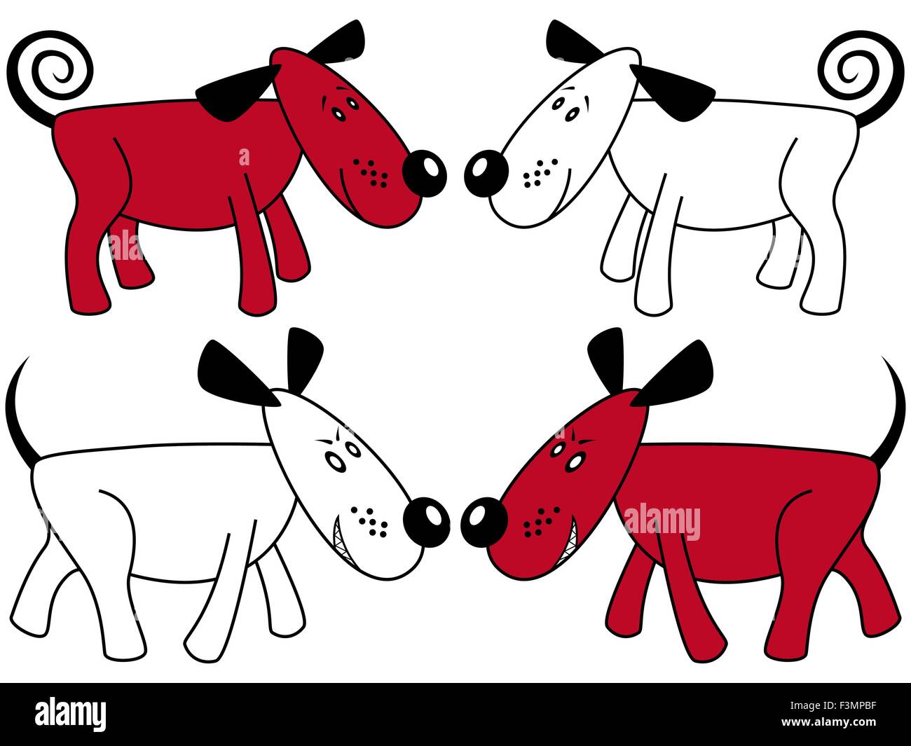 Amusing dogs Stock Vector Images - Alamy