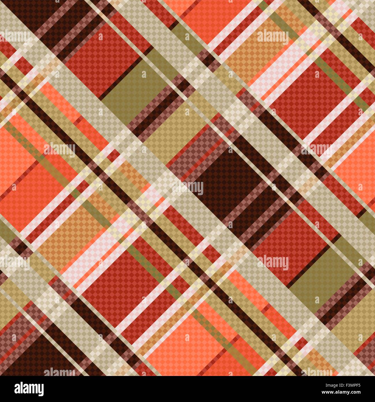 Diagonal position of rectangular seamless vector pattern as a tartan ...