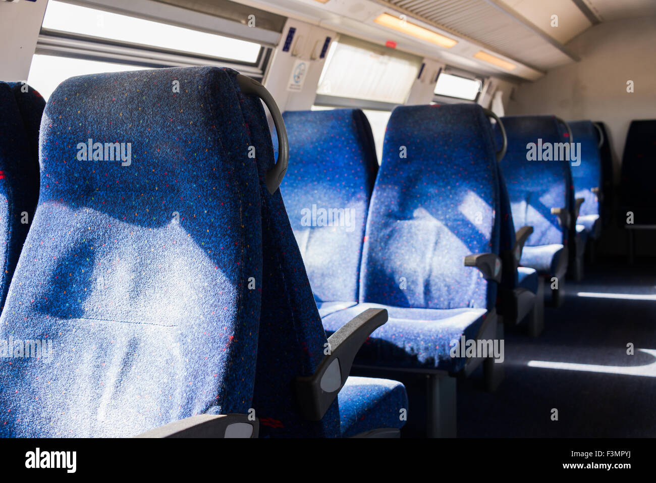 Inside passenger train, Israel Stock Photo - Alamy