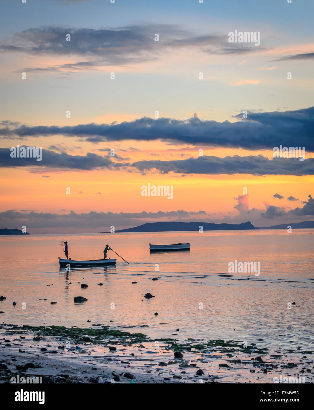 Fishing at Dawn Stock Photo - Alamy