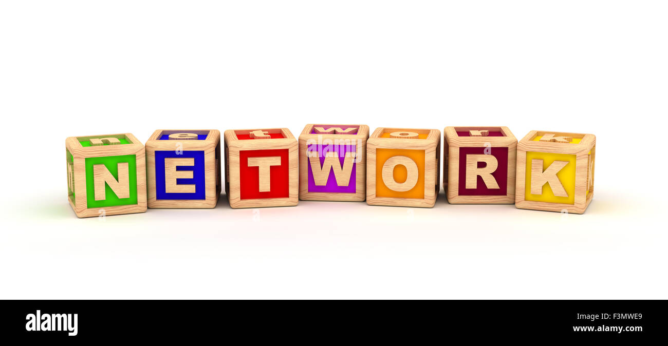 Network Play Cubes Stock Photo - Alamy
