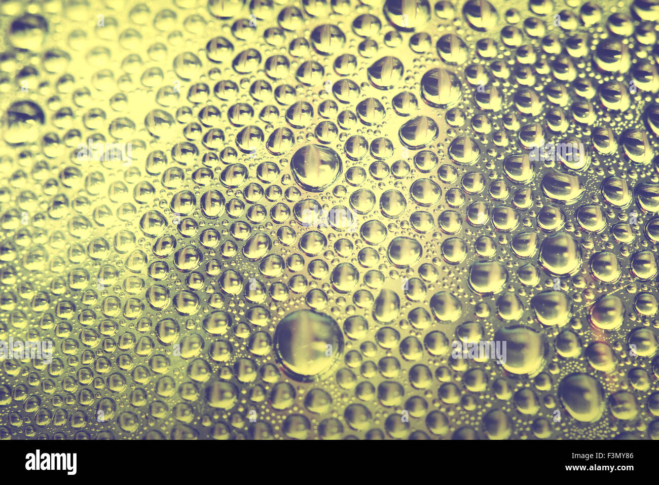 Water droplets on the glass surface Stock Photo - Alamy