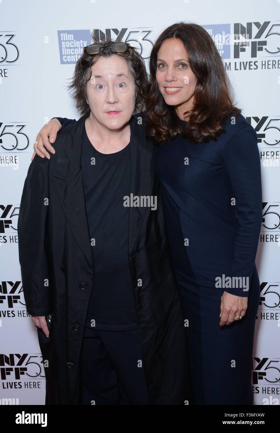 New York, NY, USA. 9th Oct, 2015. Christine Vachon, Elizabeth Karlson ...