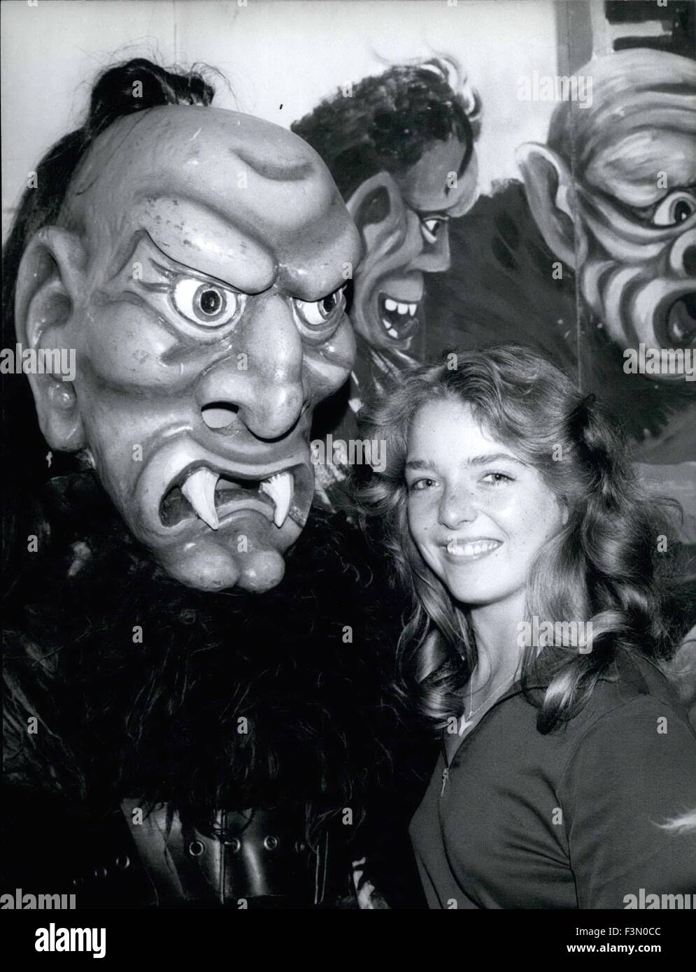 1980 - Hamburg/West-Germany: Exhibition of ''Klaubuf'' - masks in the ...