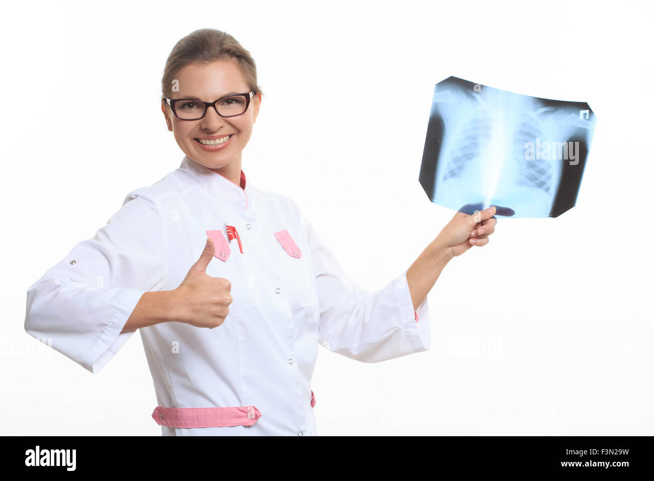 Woman radiologist ray medical Cut Out Stock Images & Pictures - Alamy