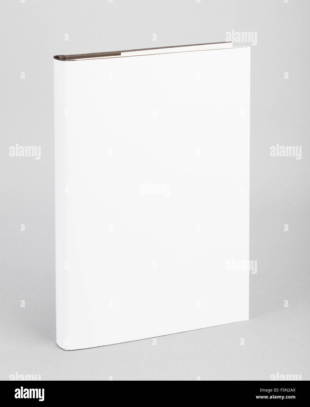 Blank book with white cover Stock Photo - Alamy