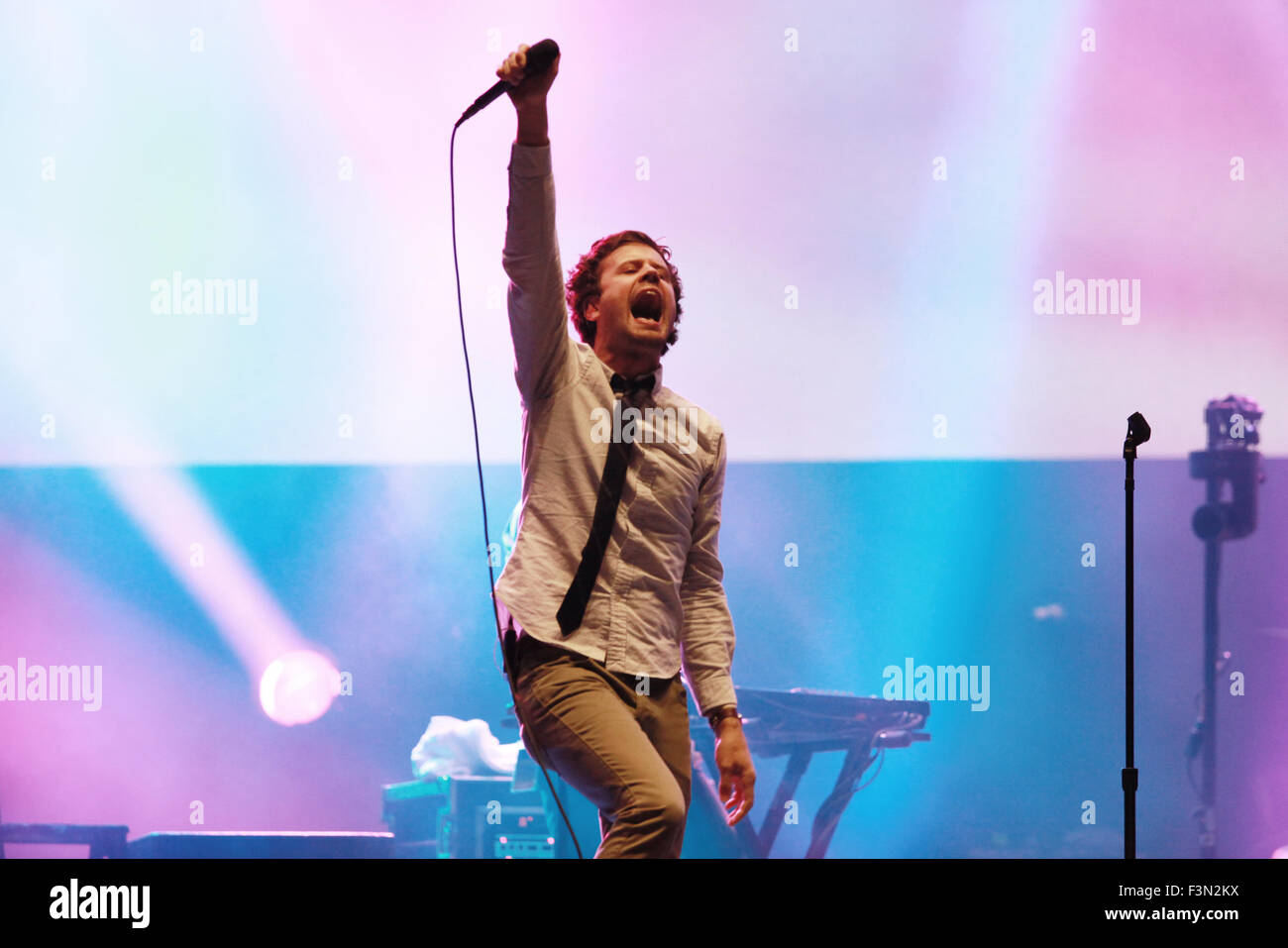 Las Vegas, Nevada, USA. 9th Oct, 2015. Rock band Passion Pit perform on ...