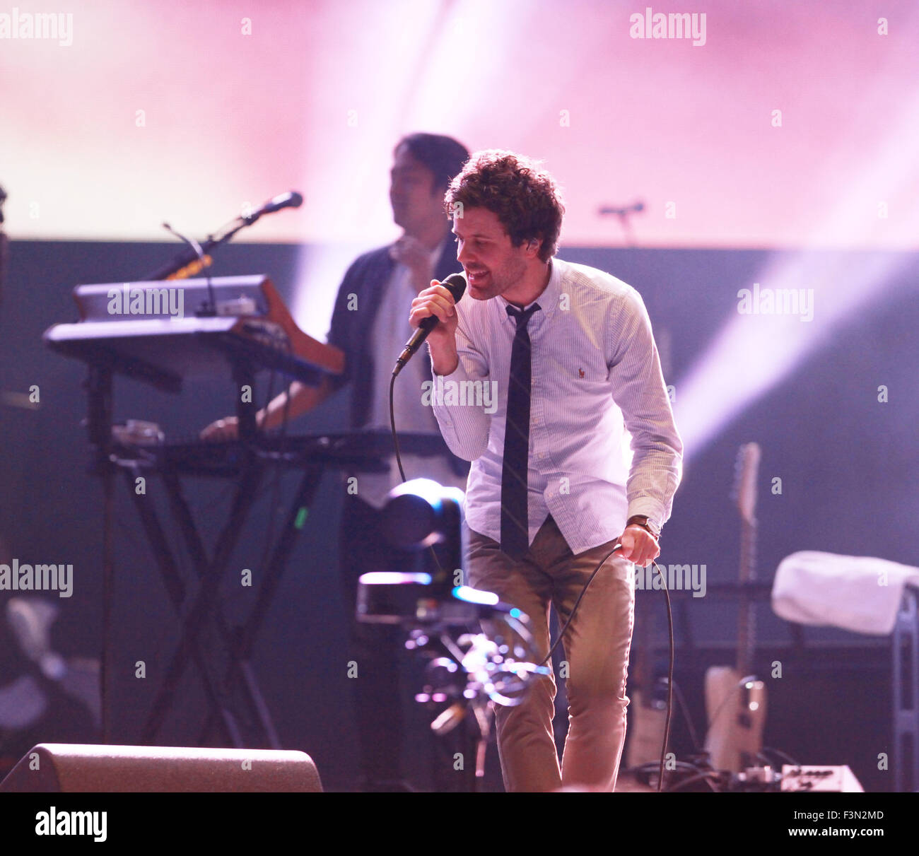 Las Vegas, Nevada, USA. 9th Oct, 2015. Rock band Passion Pit perform on ...
