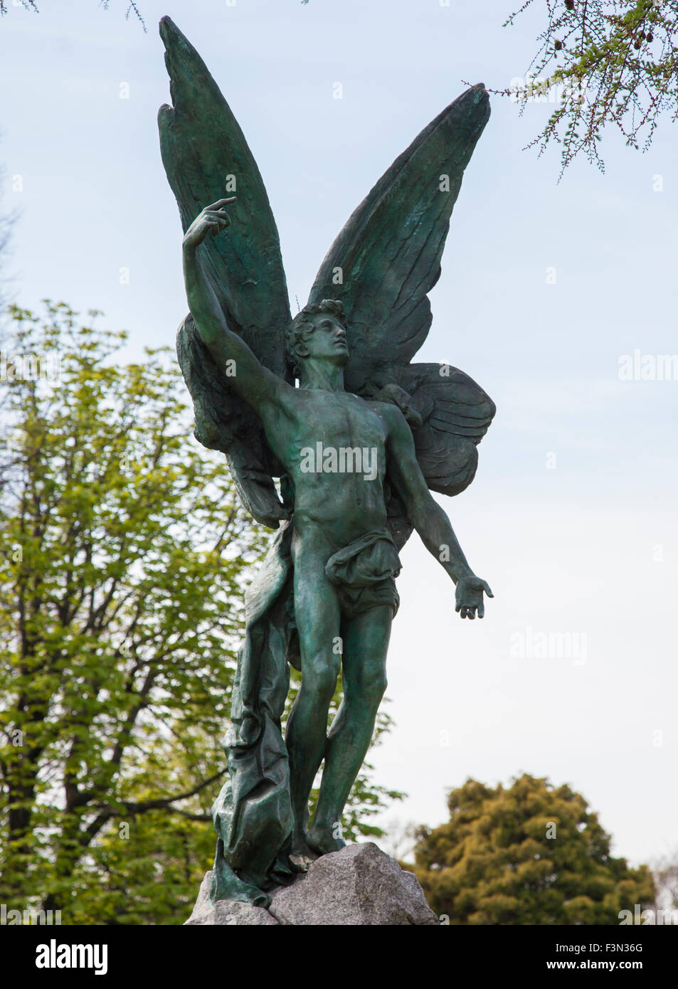 Man Angle Looking Up Stock Photo - Alamy