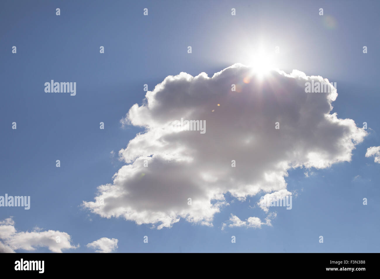 Sun Coming Out Of The Clouds Stock Photo - Alamy