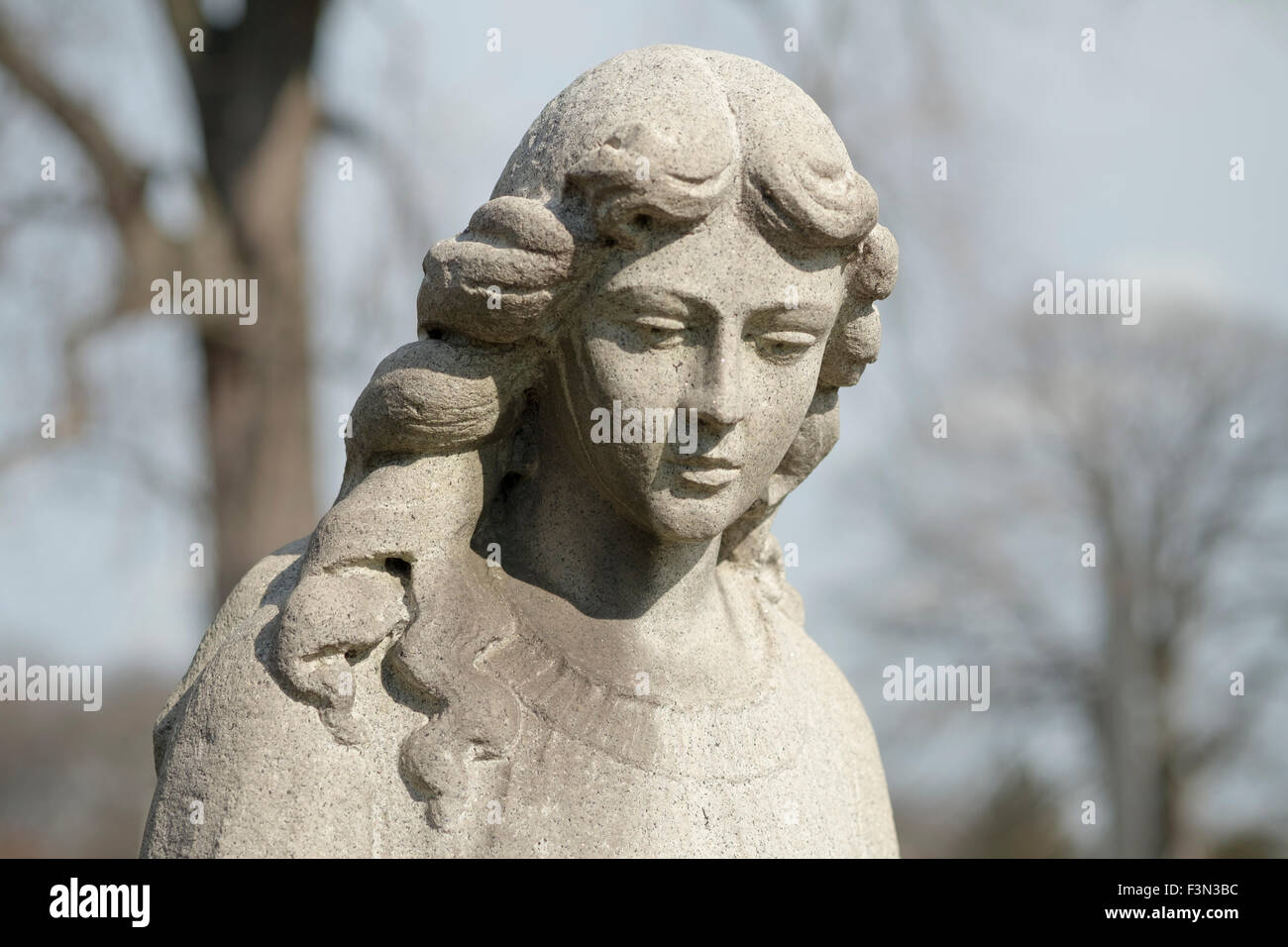 Curly Hair Statue Stock Photo - Alamy