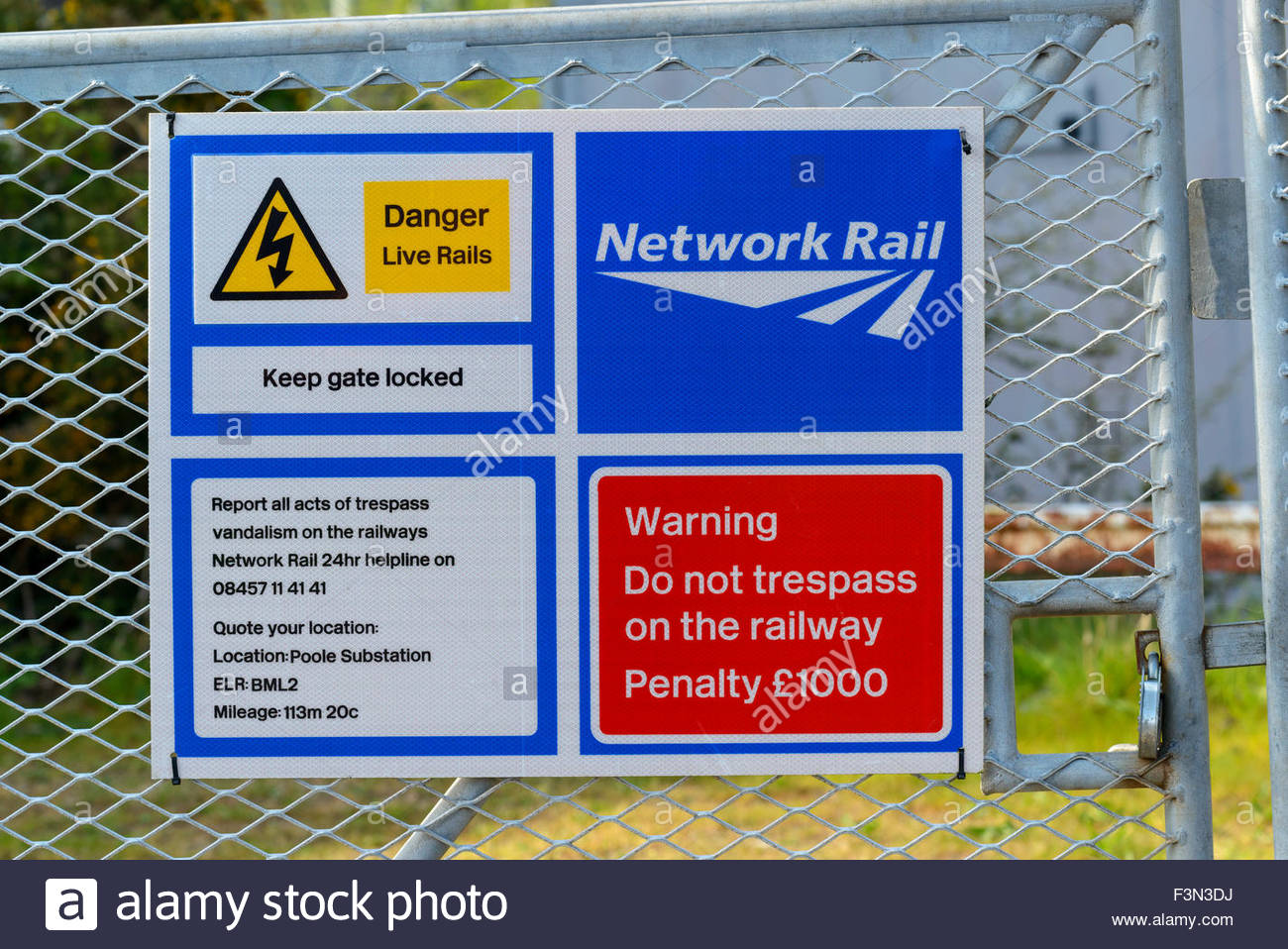 Danger Do Not Touch The Live Rail High Resolution Stock Photography and ...
