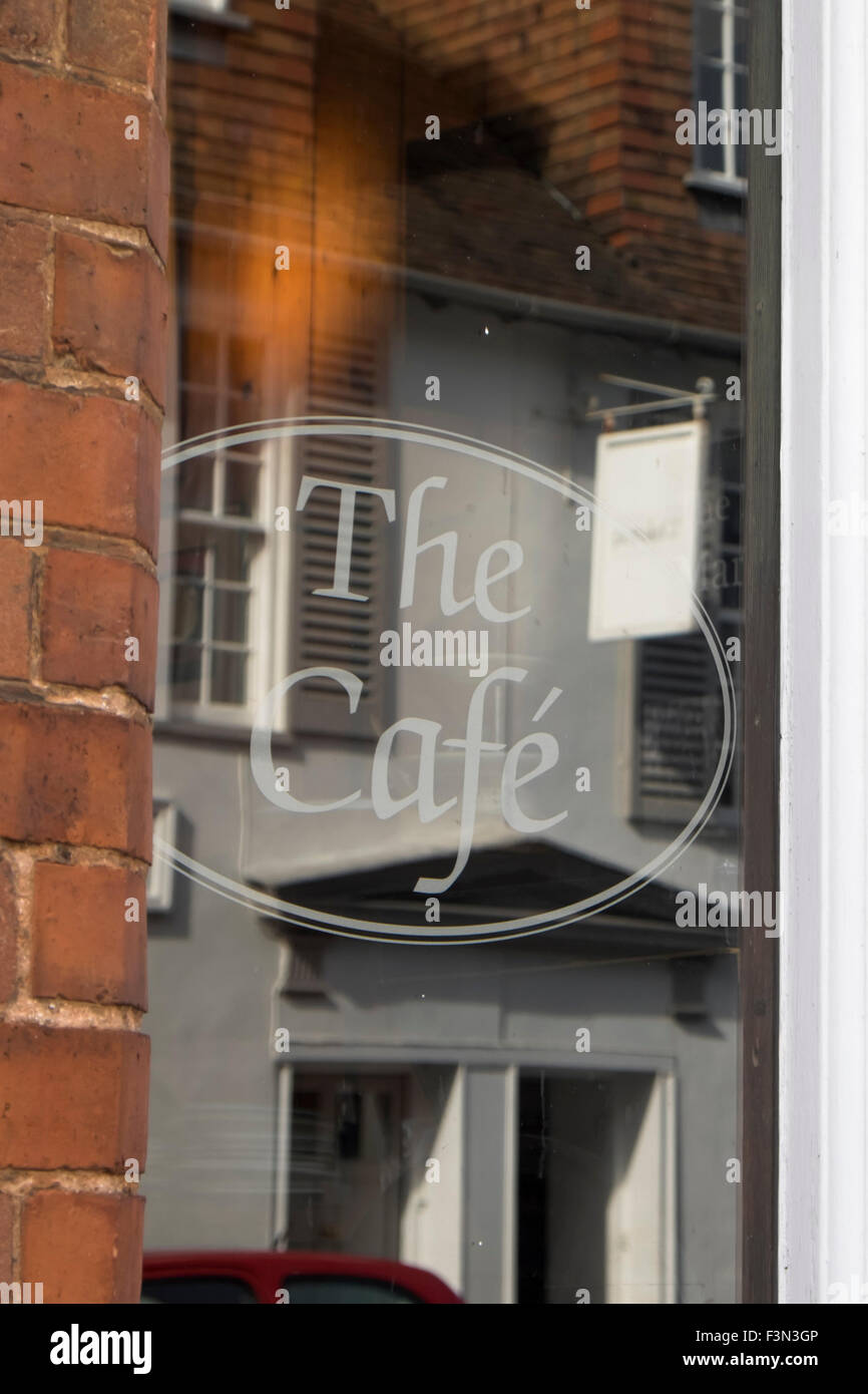 The Cafe Topsham south Devon Stock Photo - Alamy