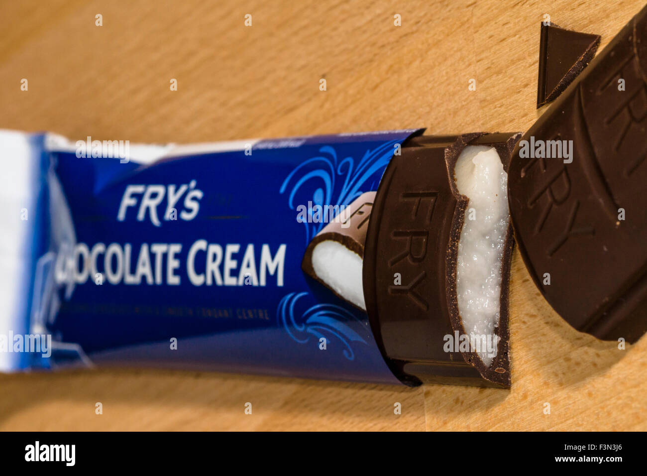 A Fry's Chocolate cream chocolate bar, made by Cadbury's Stock Photo ...
