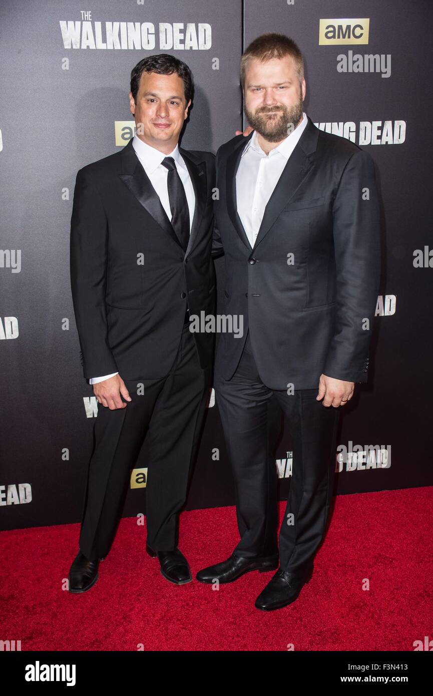 New York, NY, USA. 9th Oct, 2015. Dave Alpert, Robert Kirkman at ...