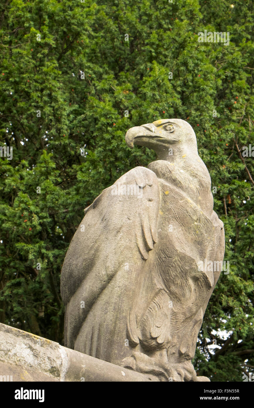 Animal sculptures on the wall at Cardiff Castle Wales UK Stock Photo ...