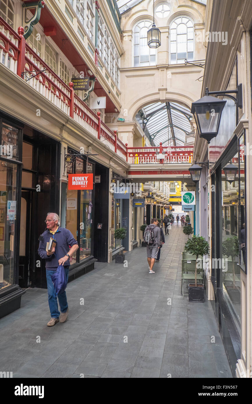 The Castle Arcade Cardiff Wales UK Stock Photo - Alamy