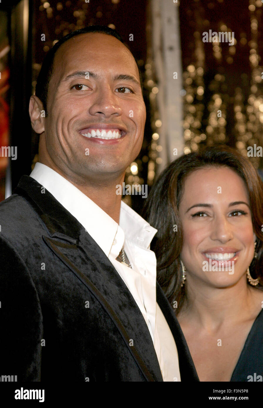 October 17, 2005. Dwayne "The Rock" Johnson and wife Dana at the Los ...