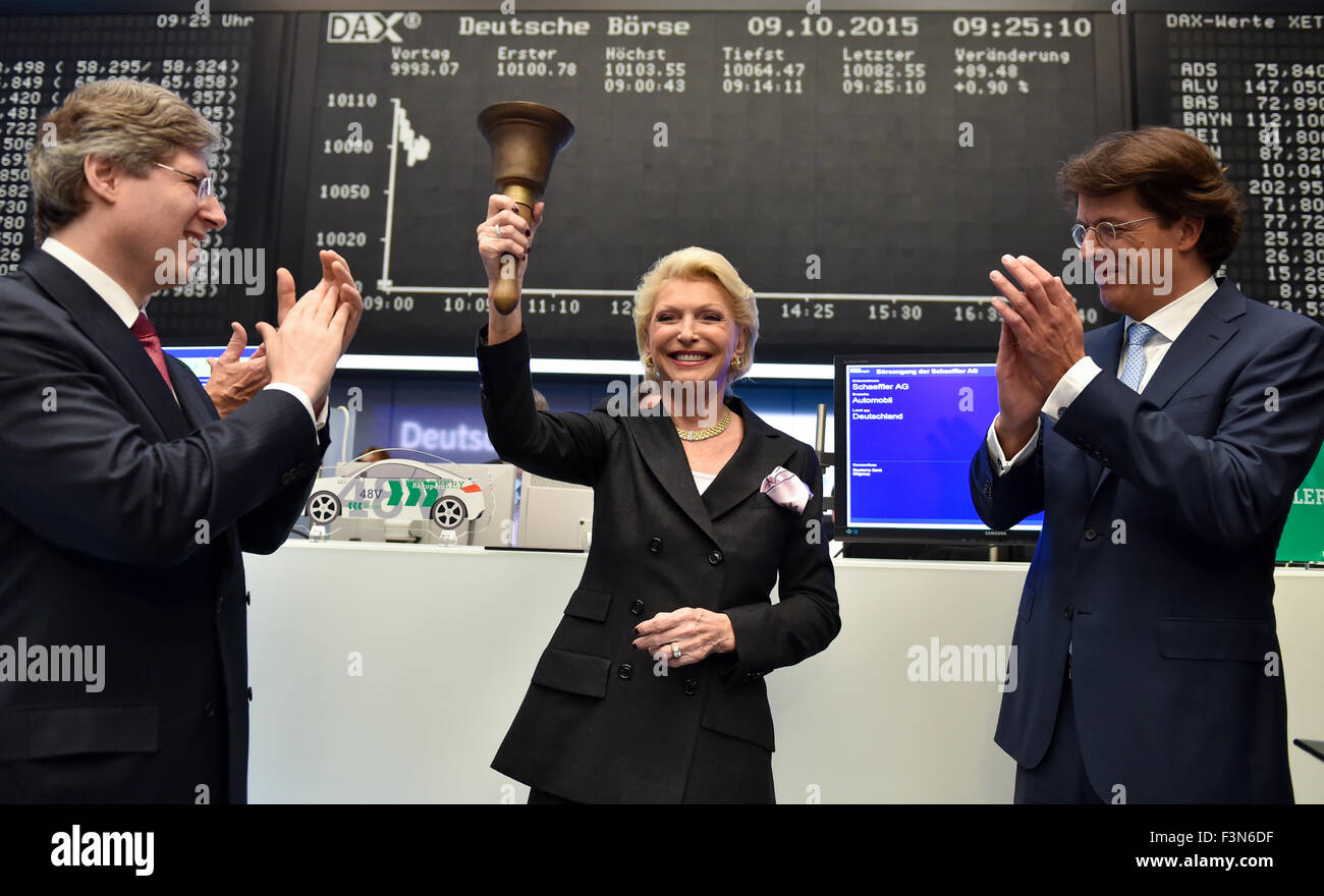 (L-R) Maria-Elisabeth Schaeffler-Thumann, deputy chairwoman of the ...