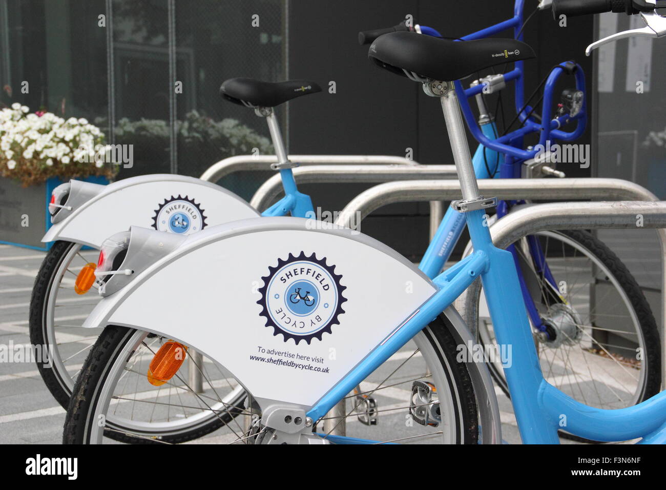 University of Sheffield's 'Sheffield bicycle' rental bicycles at the ...