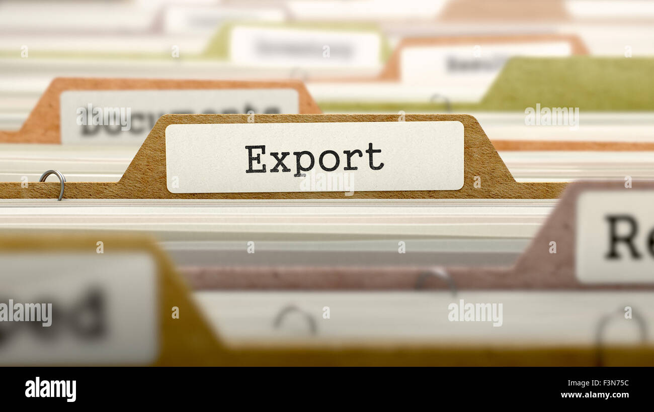 Export - Folder Name in Directory Stock Photo - Alamy