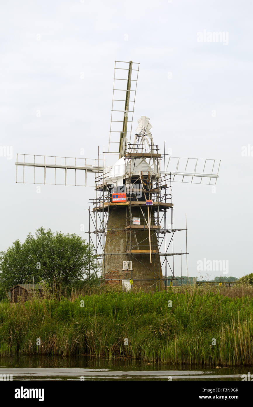 exterior windmill building repair and maintenance. Norfolk Broads ...