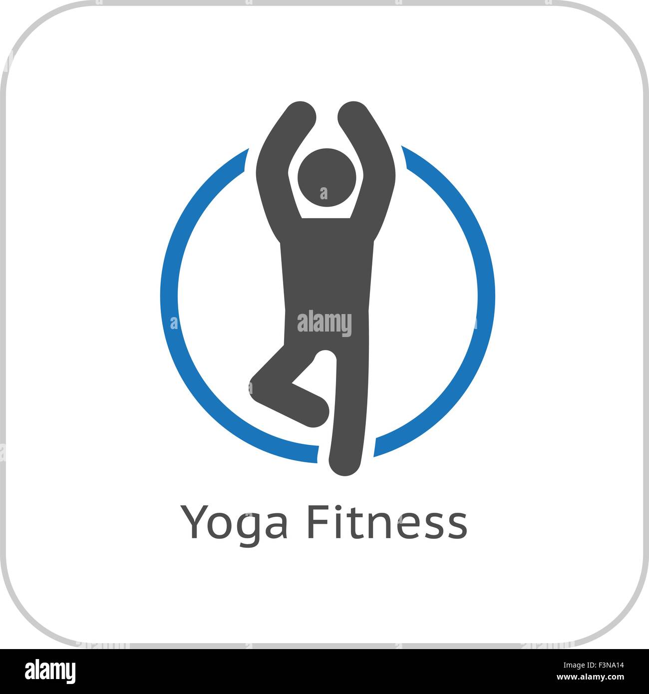 Simple standing yoga pose Stock Vector Images - Alamy