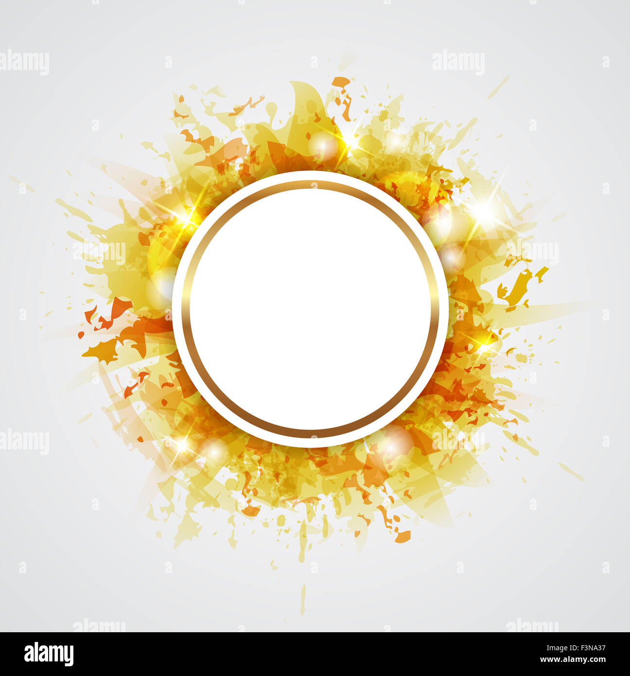 Yellow abstract shining round background Stock Photo - Alamy