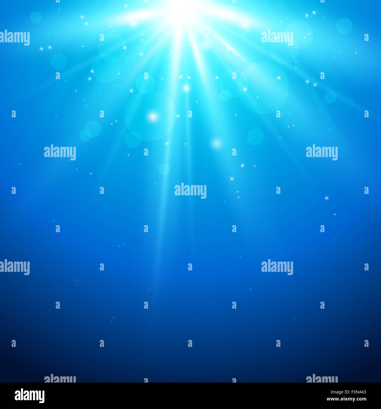 Blue abstract background with sunlight Stock Photo - Alamy