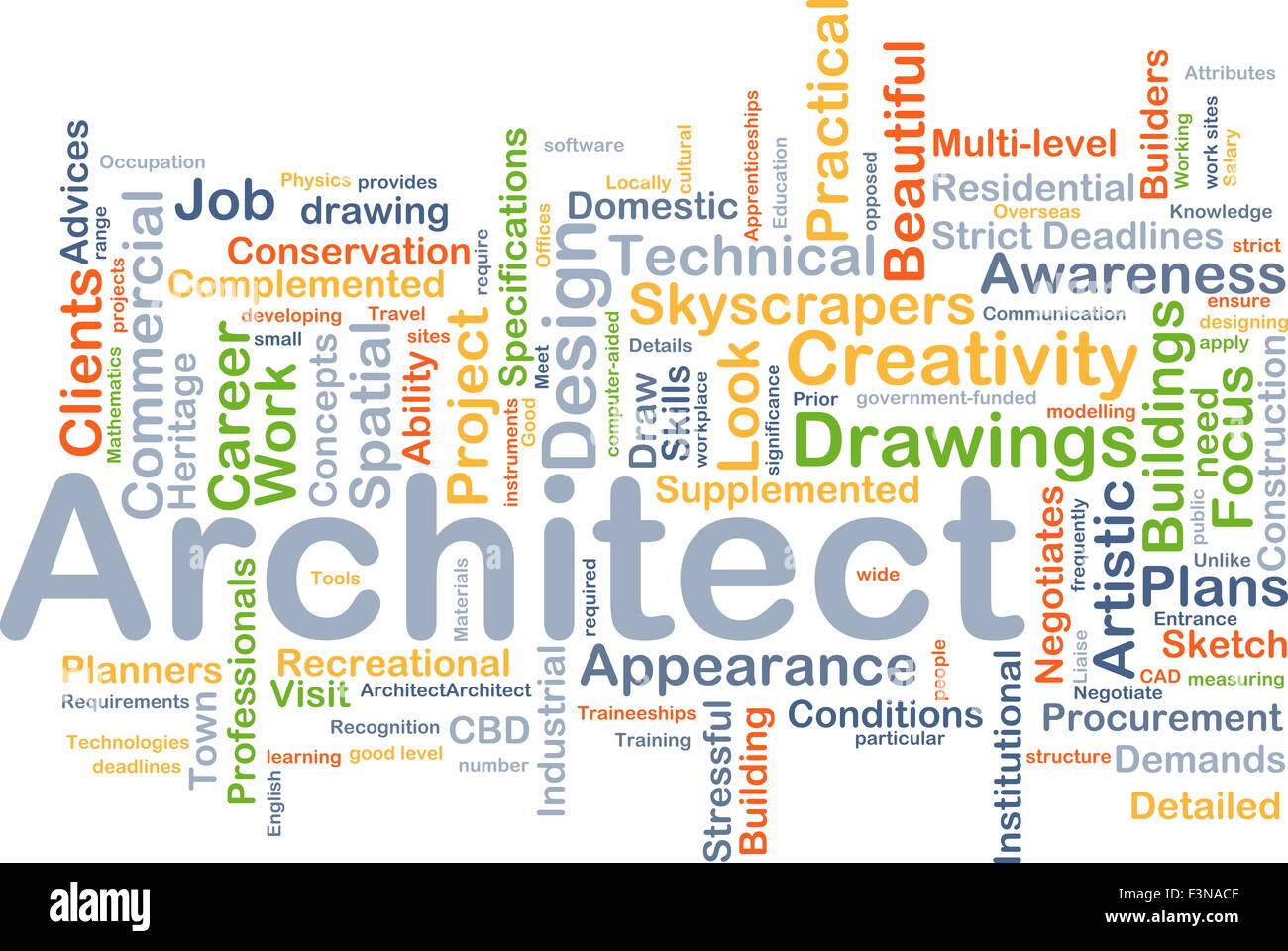 Architect word cloud hi-res stock photography and images - Alamy