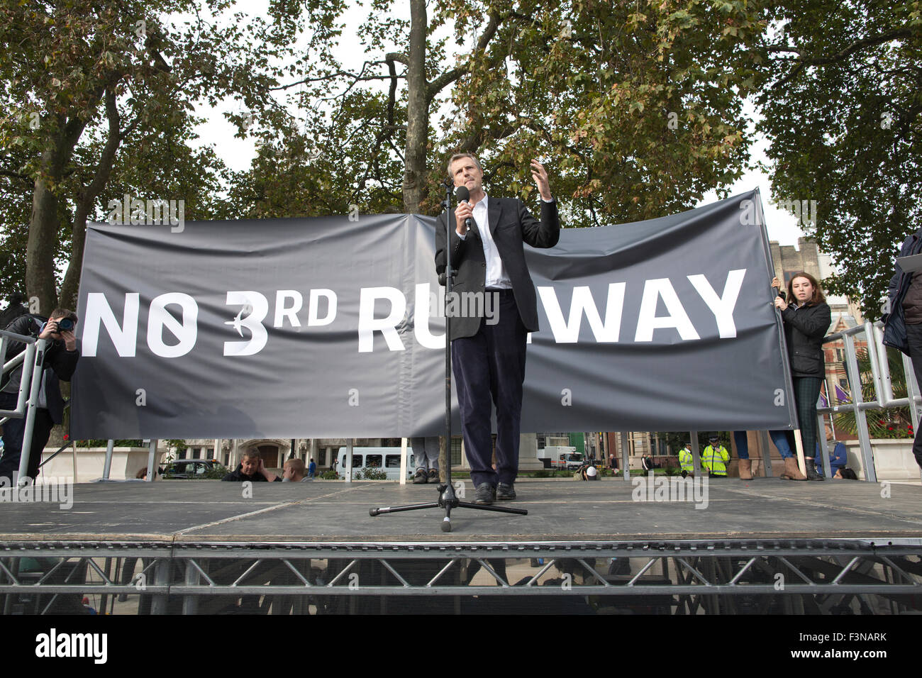NO THIRD RUNWAY PROTEST IN LONDON, PARLIAMENT SQUARE, CENTRAL LONDON ...