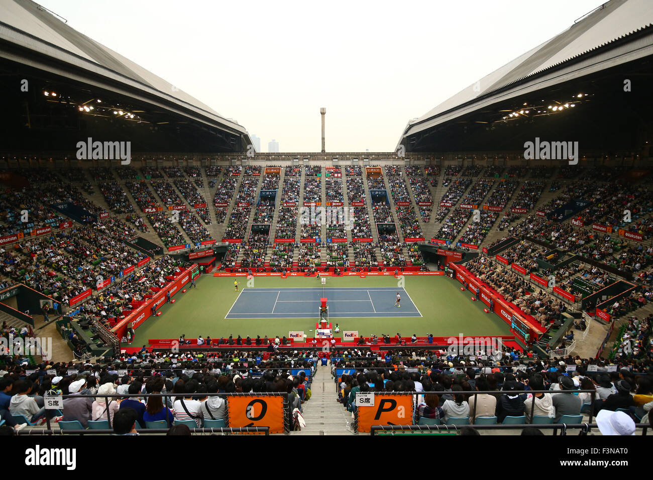 Ariake Coliseum, Tokyo, Japan. 10th Oct, 2015. General View, October 10 ...