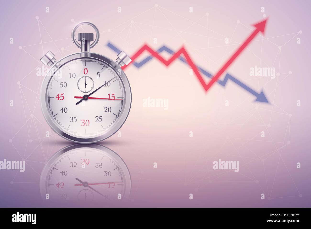 Background with analog stopwatch Stock Vector Image & Art - Alamy