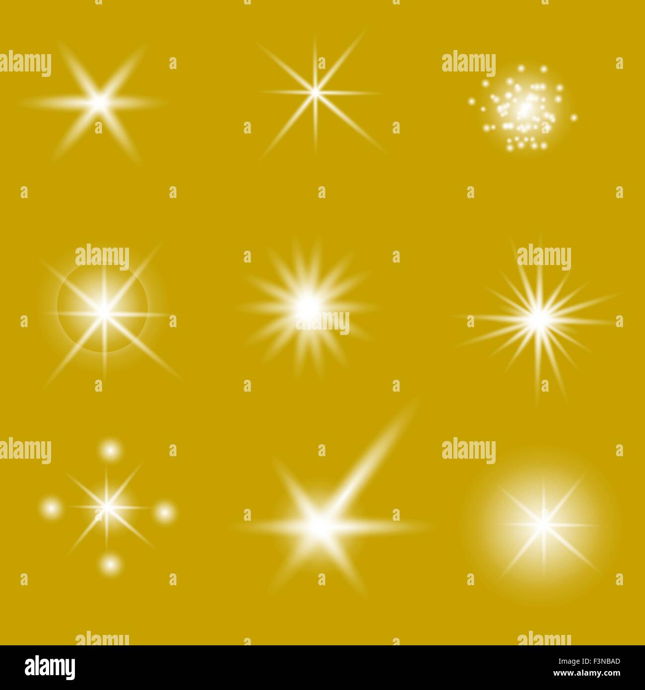 Set of Different White Lights Stock Vector Image & Art - Alamy