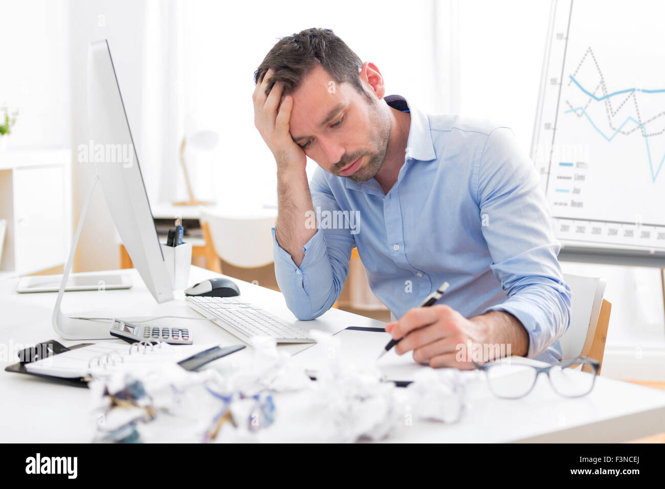 Man stressed out work hi-res stock photography and images - Alamy