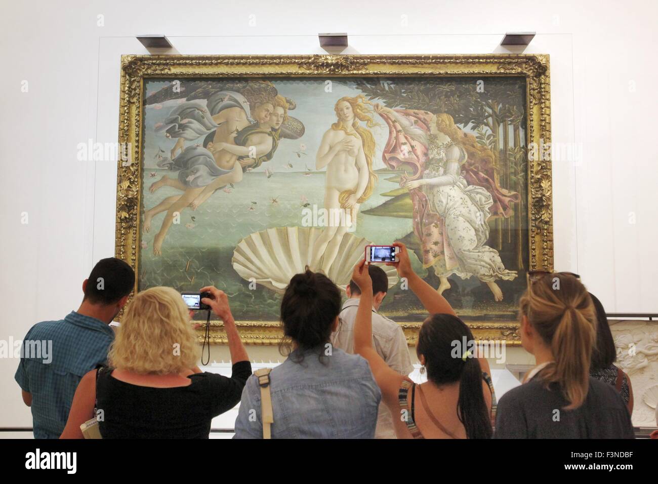 Florence, Italy. 21st July, 2015. The painting 'The Birth of Venus ...