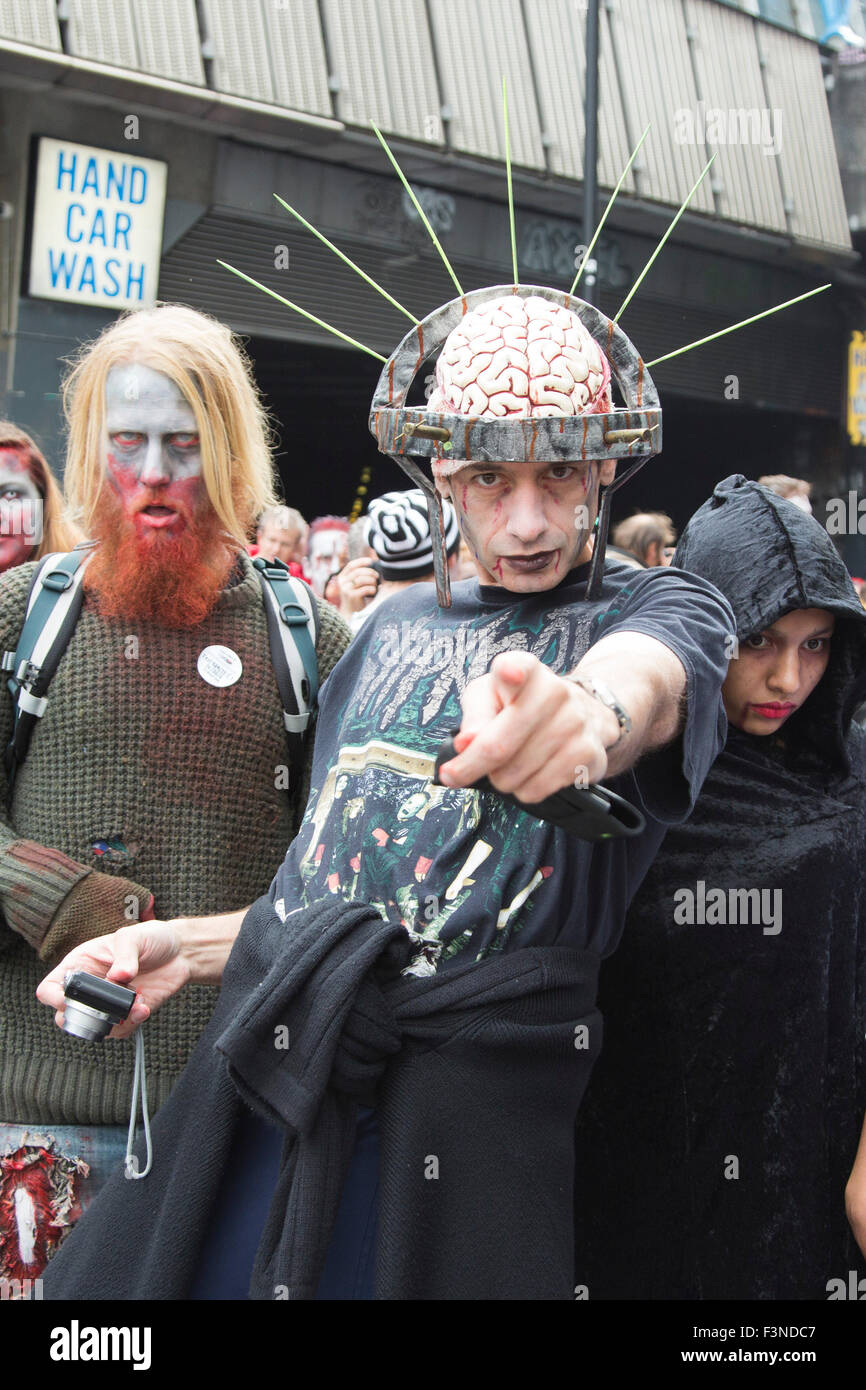 London, UK. 10/10/2015. World Zombie Day 2015 in London. The event ...