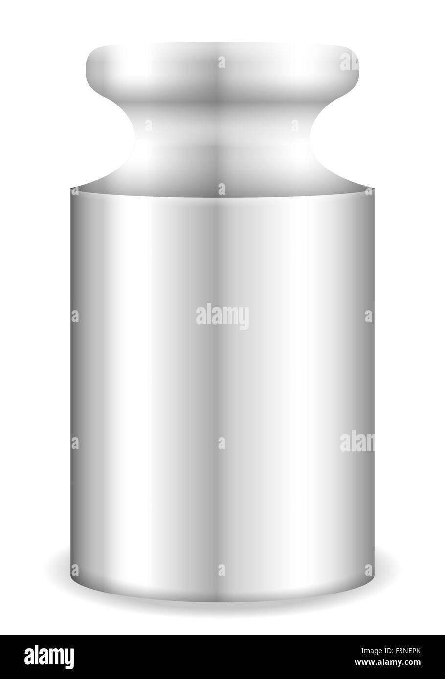 Calibration weight on a white background. Vector illustration Stock ...