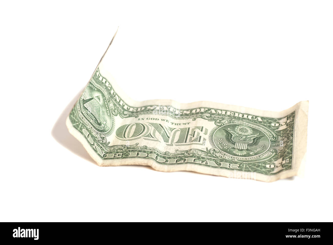 one dollar isolated on white background Stock Photo - Alamy