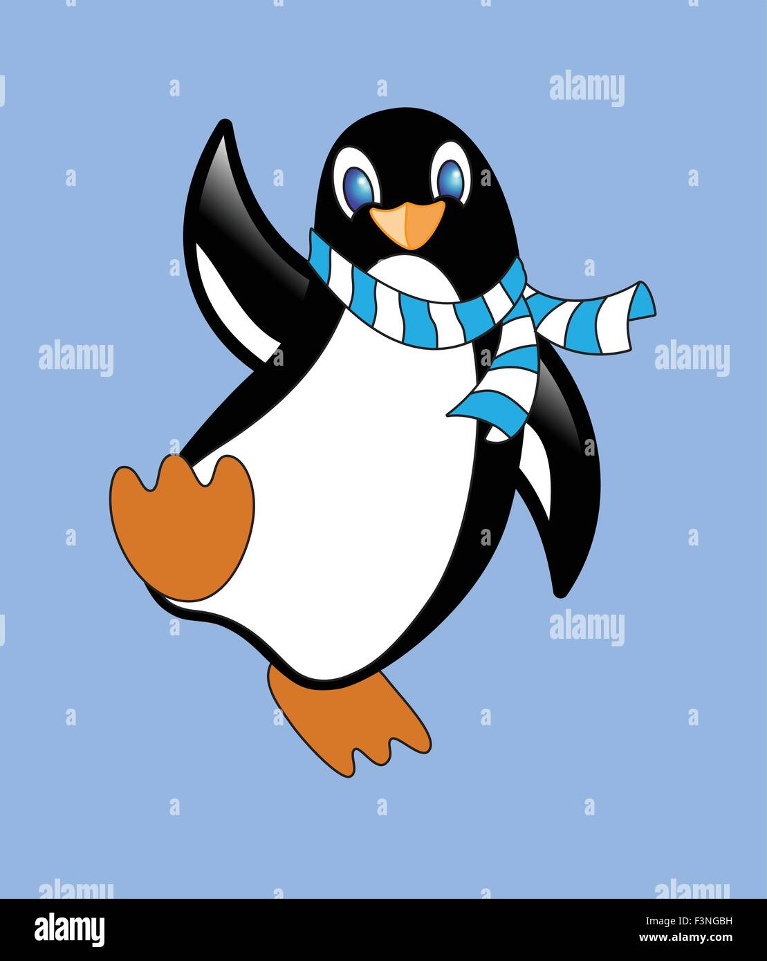 Penguin waving hi-res stock photography and images - Alamy