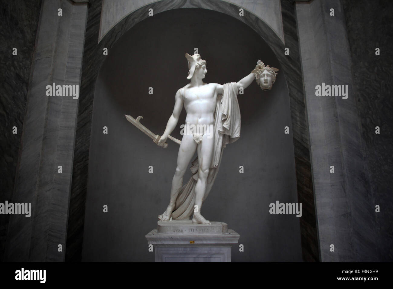 Rome, Italy. 13th July, 2015. The sculpture 'Perseus with the Head of ...