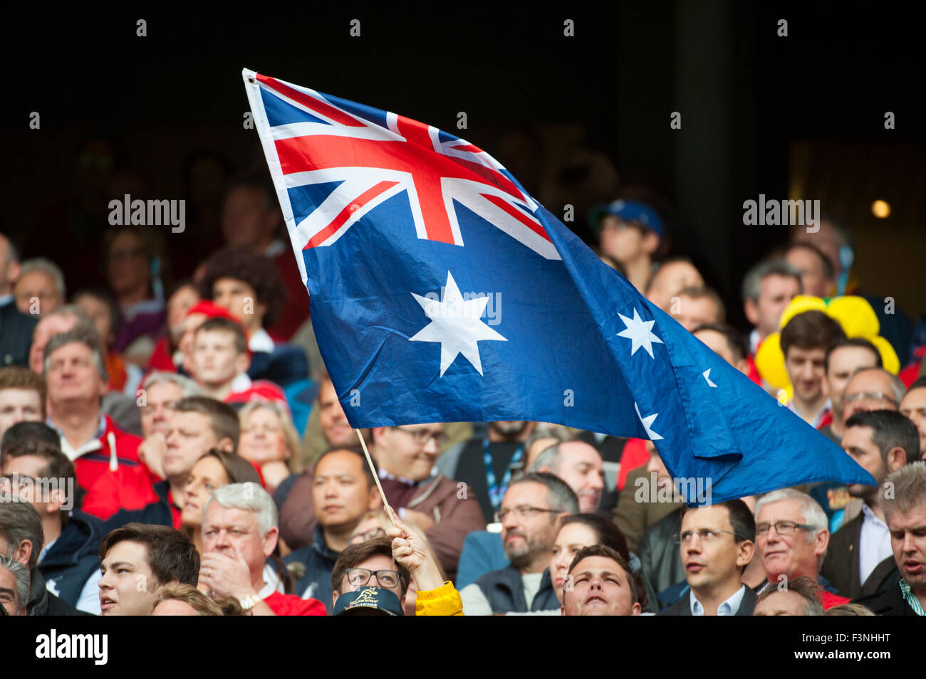 Flag australian supporters hi-res stock photography and images - Alamy